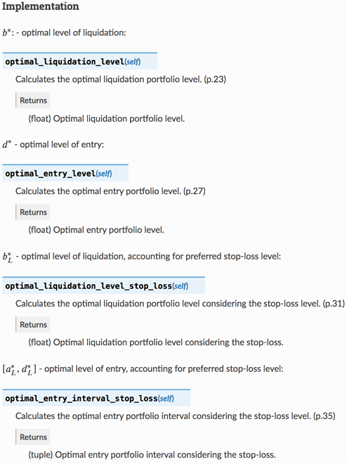 A Python Package for Optimal Mean Reversion Trading