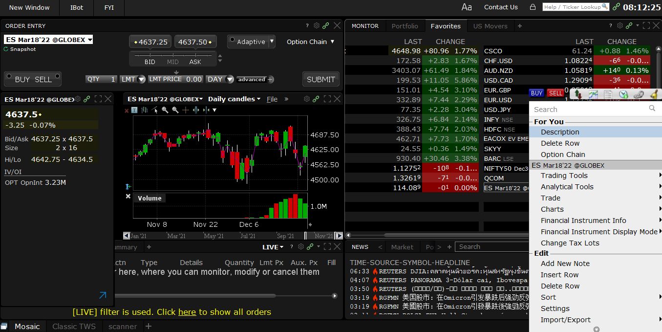 Historical Options & Futures Data using TWS API