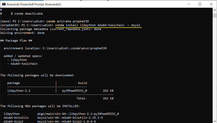 Installing Prophet Library on Windows | IBKR Quant
