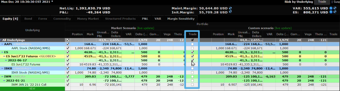 Risk Navigator – Trading from the What-if