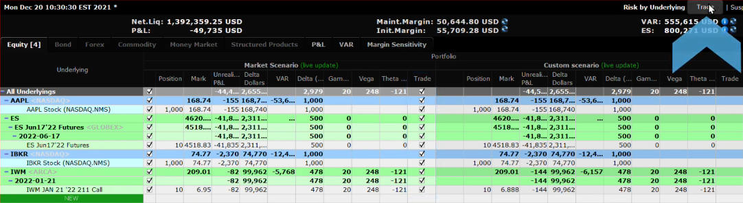 Risk Navigator – Trading from the What-if
