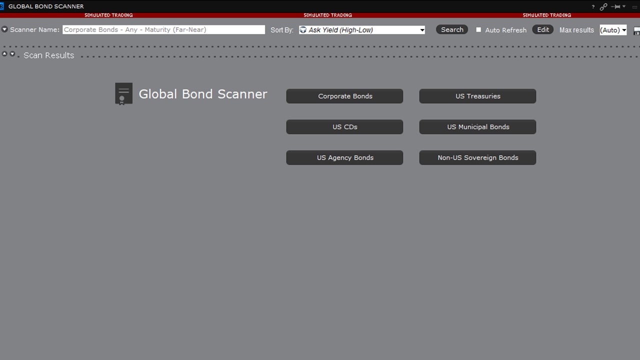 Secondary Market (Part I): Trading with the IBKR Bond Scanner