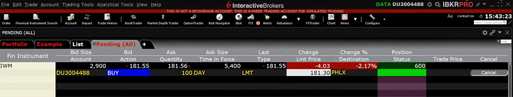 Creating a Direct Routed Order in Classic TWS