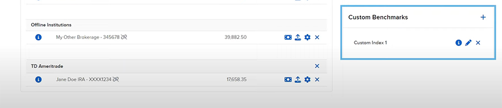 Creating Allocation Goals and Setting Custom Benchmarks