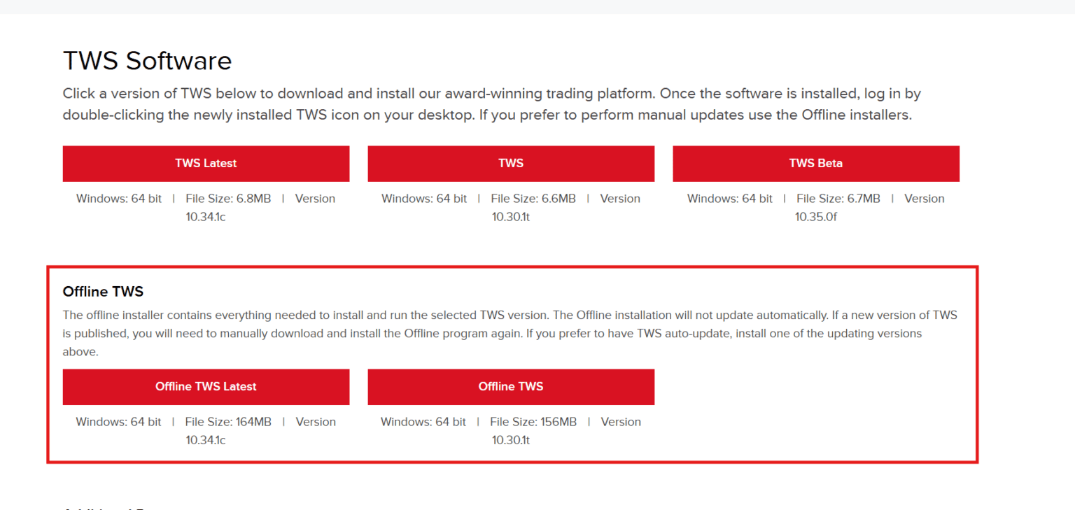 TWS API Documentation | IBKR API | IBKR Campus