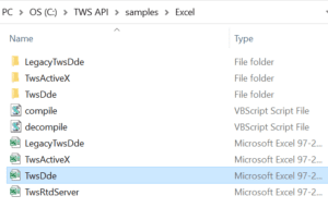Excel DDE | IBKR API | IBKR Campus