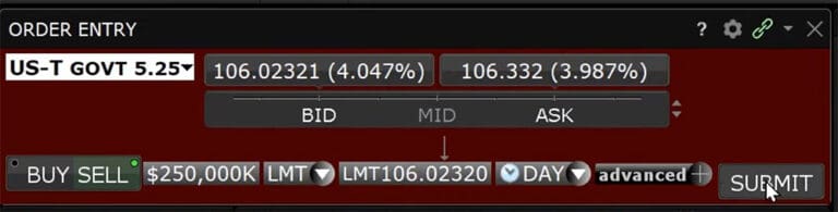 Entering US Treasury Orders in TWS | Trading Lesson