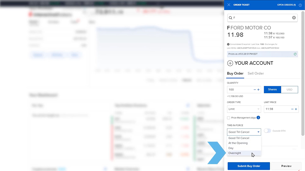Overnight Trading at Interactive Brokers Using Client Portal