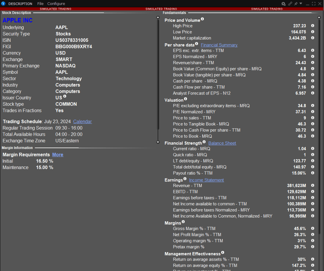 Contracts | IBKR API | IBKR Campus
