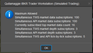Market Data Subscriptions | IBKR API | IBKR Campus