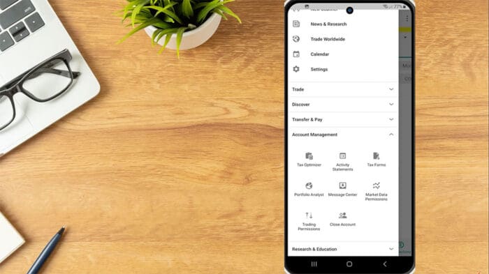 Additional Tools in IBKR Mobile – Android©