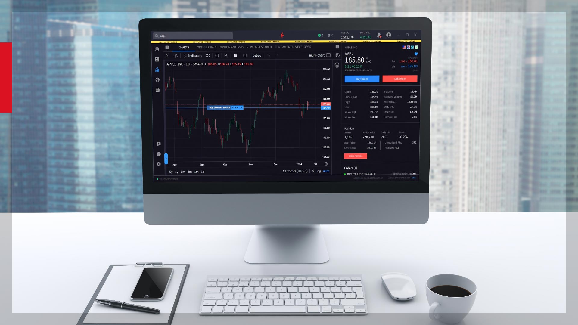 Create, View, and Modify Orders in Charts | Trading Lesson