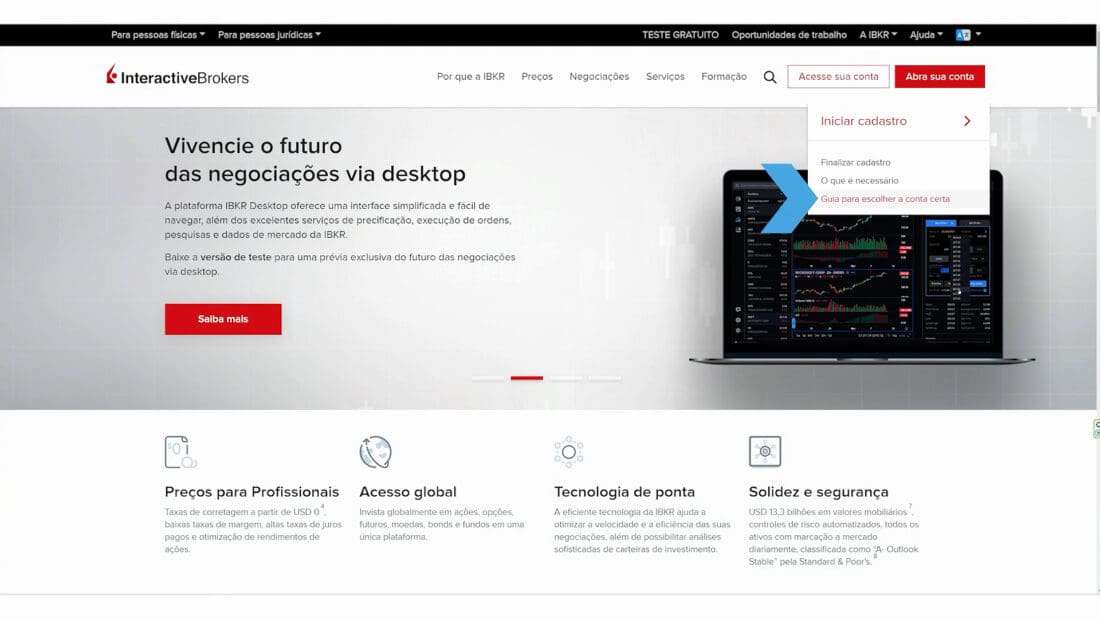 Como abrir uma conta, depositar e retirar recursos
