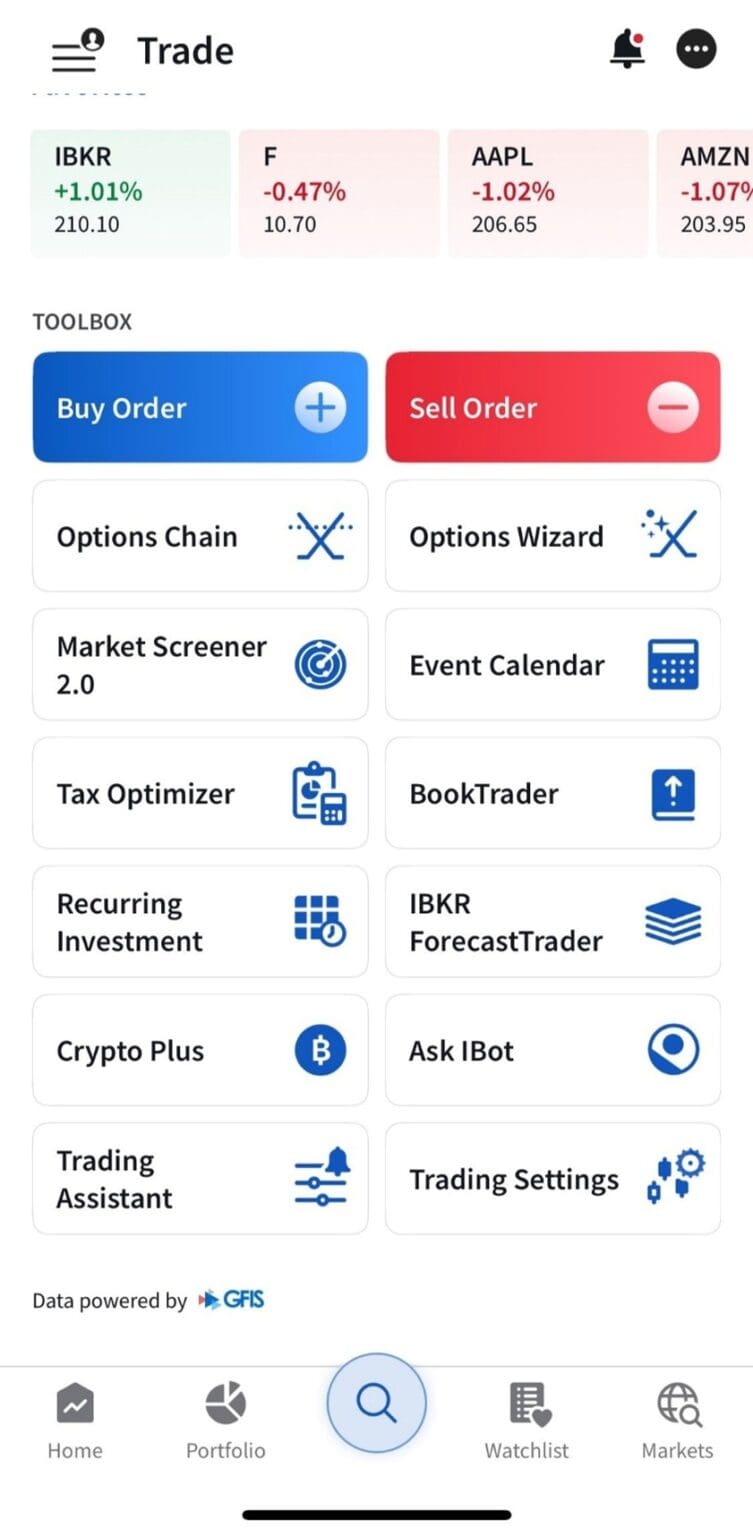 IBKR Toolbox: Using the Option Wizard Tool in the IBKR Mobile App