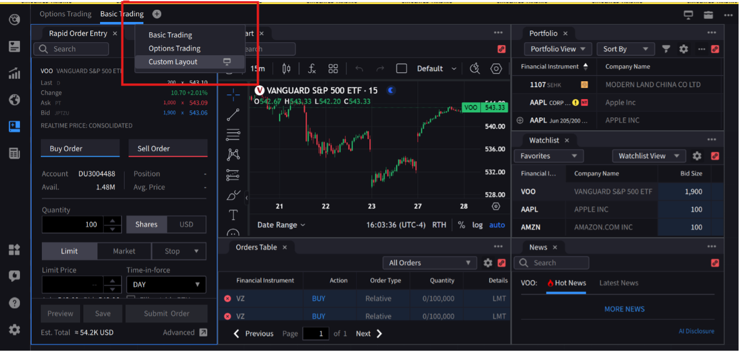 IBKR Toolbox: Creating Custom Layouts in the IBKR Desktop