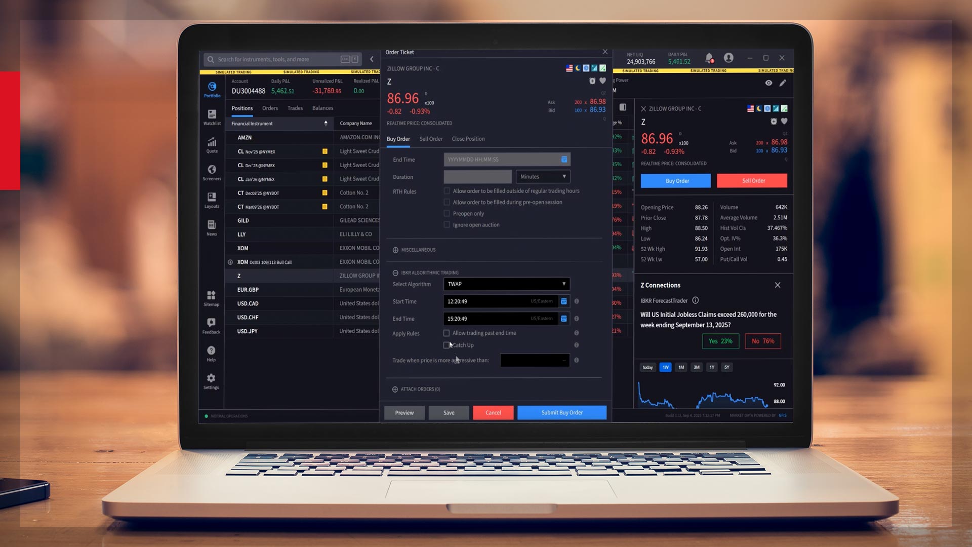 TWAP Order Type in IBKR Desktop | Trading Lesson