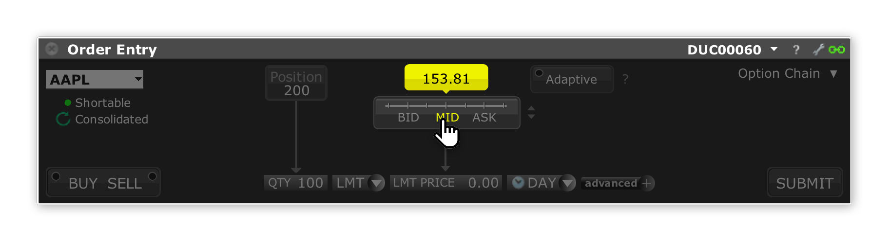 Split Spread Interactive Brokers LLC
